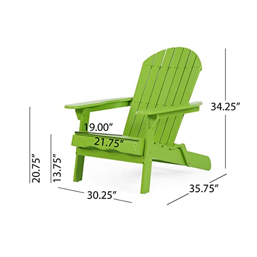 Christopher Knight Home 315842 Malibu Adirondack Chair, Light Green