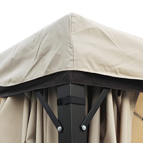 Christopher Knight Home Skyline Gazebo, Black + Beige