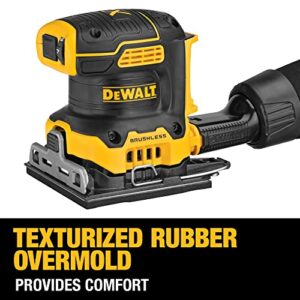 DEWALT 20V MAX* XR Palm Sander, Sheet, Variable Speed, 1/4-Inch, Tool Only (DCW200B)