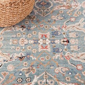 Safavieh Vivaldi Collection 4' x 6' Navy/Rust VIV596N Traditional Vintage Oriental Area Rug