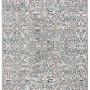 Safavieh Vivaldi Collection 4' x 6' Navy/Rust VIV596N Traditional Vintage Oriental Area Rug