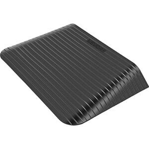 vevor rubber threshold ramp, 4″ rise threshold ramp doorway, recycled rubber power threshold ramp rated 2200 lbs load capacity, non-slip surface rubber solid threshold ramp for wheelchair and scooter