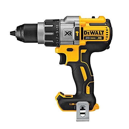 DEWALT 20V MAX XR Hammer Drill, Brushless, 3-Speed, Tool Only (DCD996B), Yellow/Black