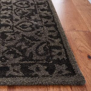 Safavieh Dip Dye Collection 3' x 5' Dark Grey DDY151H Handmade Wool Area Rug