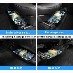 Pedigree Tesla Model Y 2020-2021 Under Seat Storage Box Main and co-Pilot Passenger Seat Storage Box Hidden Tray Box Neat and Tidy Tesla Model Y Accessories