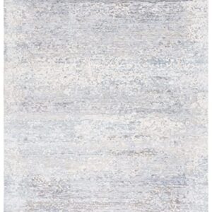 Safavieh Tiffany Collection 8' x 10' Grey/Beige TFN212A Hand-Knotted Viscose Living Room Dining Bedroom Area Rug