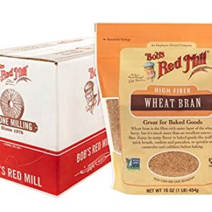 Bob's Red Mill Wheat Bran, 16-ounce (Pack of 4)