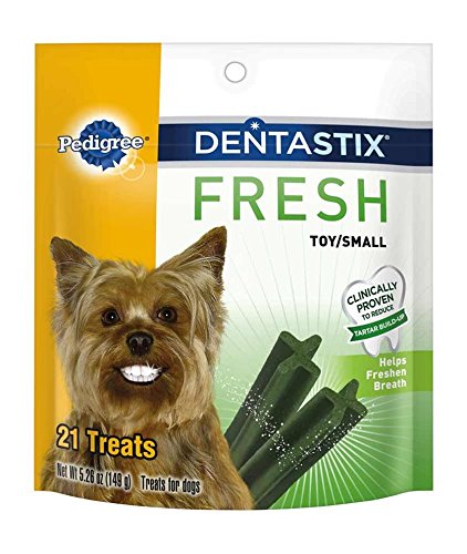 Pedigree Dentastix Fresh Toy/Small Treats For Dogs - 5.26 Oz. 21 Count