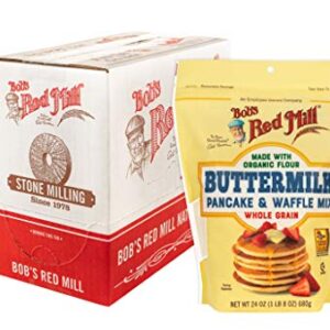 Bob's Red Mill Buttermilk Pancake & Waffle Mix, 24-ounce (Pack of 4)