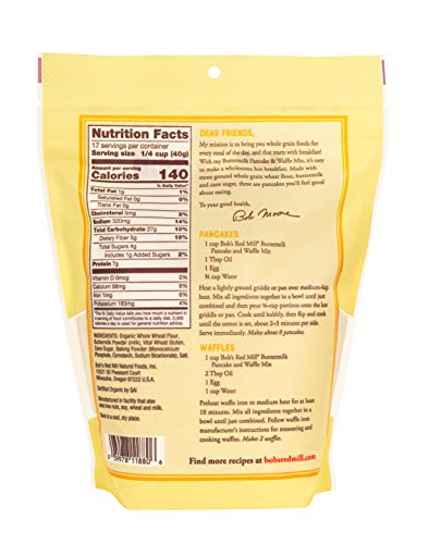 Bob's Red Mill Buttermilk Pancake & Waffle Mix, 24-ounce (Pack of 4)