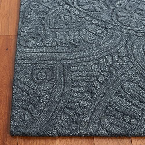 Safavieh Marquee Collection 8' x 10' Dark Grey MRQ301F Handmade Contemporary Medallion Wool Area Rug