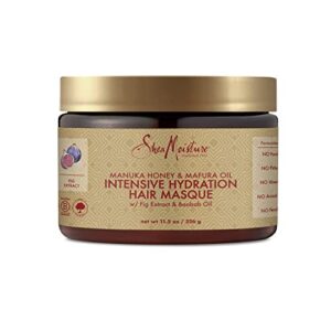 sheamoisture intensive hydration hair masque manuka honey & mafura oil for dry, damaged hair deep conditioning hair treatment 11.5 oz