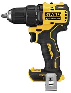 dewalt atomic 20v max* cordless drill, 1/2-inch, tool only (dcd708b)