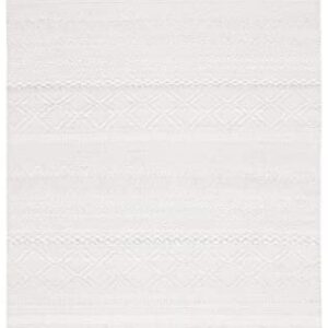 Safavieh Natura Collection 8' x 10' Ivory NAT934A Handmade Moroccan Farmhouse Boho Area Rug