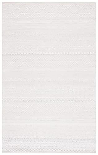 Safavieh Natura Collection 8' x 10' Ivory NAT934A Handmade Moroccan Farmhouse Boho Area Rug