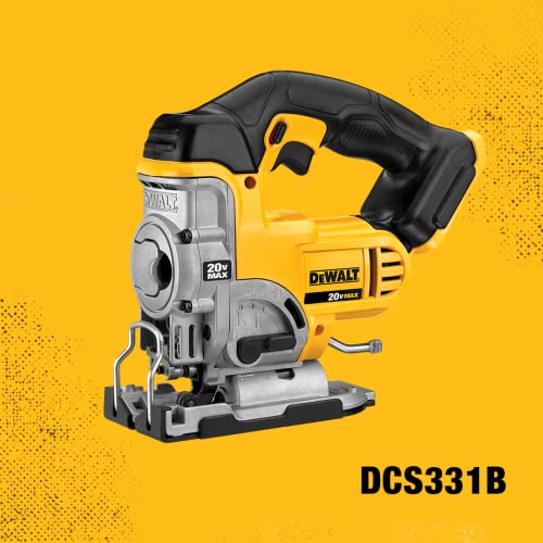 DEWALT 20V MAX XR Jigsaw, 3,000 Blade Speed, Cordless, Brushless Motor, LED Light, Bare Tool Only (DCS331B)