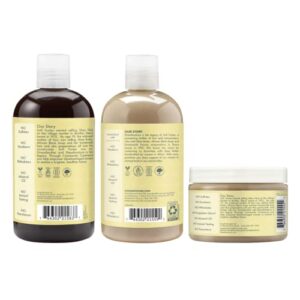 SheaMoisture Strengthen and Restore Shampoo, Conditioner and Masque for Damaged Hair Jamaican Black Castor Oil Hair Care Regimen