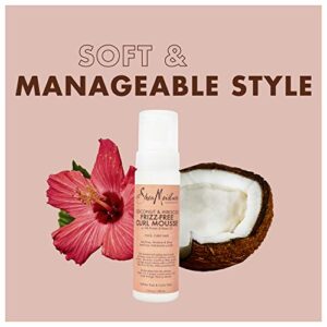 SheaMoisture Curl Mousse for Frizz Control Coconut and Hibiscus with Shea Butter 7.5 oz