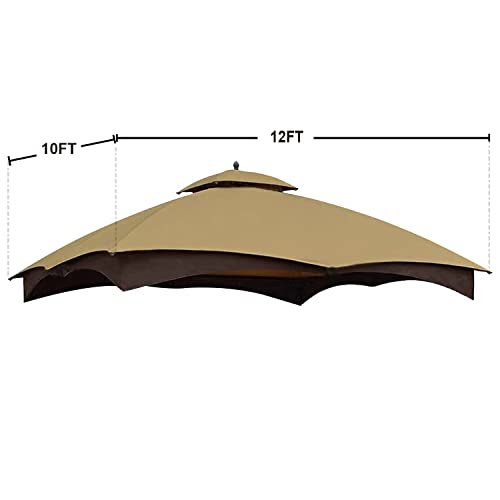 ABCCANOPY Riplock Gazebo Replacement Top for Lowe's Allen Roth #GF-12S004B-1