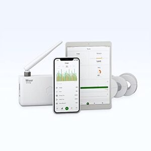 schneider electric wiserem energy monitor system, white