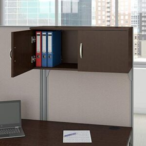 Bush Business Furniture Office in an Hour 2 Person Cubicle Workstations in Mocha Cherry