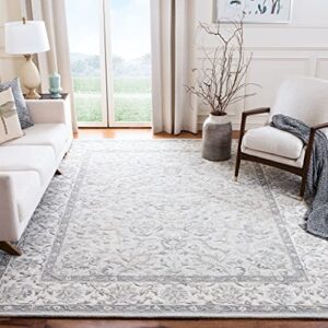 safavieh glamour collection 9′ x 12′ light blue/ivory glm628m handmade premium wool area rug