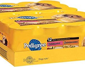 Pedigree Meaty Ground Dinner Multipack Chicken And Beef Dog Food 13.2 Ounces (Two 12-Can Cases)