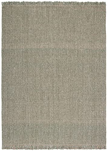 Safavieh Natural Fiber Collection 10' x 14' Green/Natural NF826Y Handmade Woven Fringe Jute Area Rug