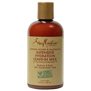 sheamoisture hydration hair milk for dry hair manuka honey and mafura oil to hydrate and style hair 8 oz