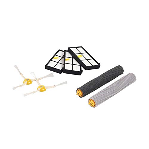 iRobot Roomba Authentic Replacement Parts - Roomba 800 and 900 Series Replenishment Kit (3 AeroForce Filters, 2 Spinning Side Brushes, and 1 Set of Multi-Surface Rubber Brushes)