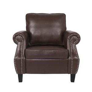 Christopher Knight Home Dowd Club Chair, Dark Brown