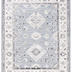 Safavieh Suzani Collection 9' x 12' Grey/Ivory SZN331A Handmade Boho Wool Area Rug