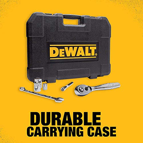 DEWALT Mechanics Tool Set, SAE and Metric, 1/2, 1/4, 3/8 Drive Sizes, 192-Piece (DWMT75049)