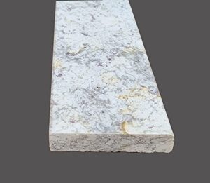 tr stones river white granite threshold | marble saddle | beveled (42″ x 4″)