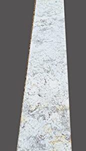 TR Stones River White Granite Threshold | Marble Saddle | Beveled (42" x 4")