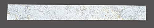 TR Stones River White Granite Threshold | Marble Saddle | Beveled (42" x 4")