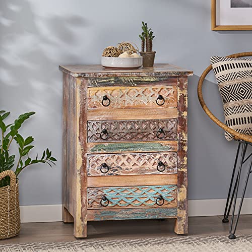 Christopher Knight Home Conwell 4 Drawer Chest, Antique White, 22.50 x 18.00x 30.50 inches