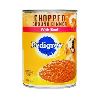 Pedigree Chop Dinr Can Beef 13.2 Oz - (Pack of 6)