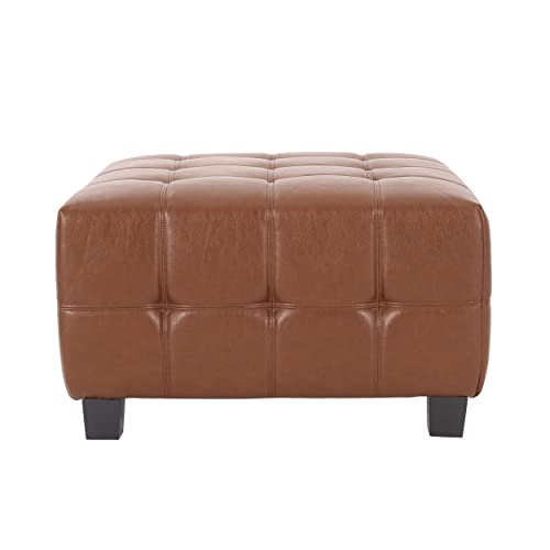 Christopher Knight Home Harlar Sofas, Cognac Brown + Dark Brown