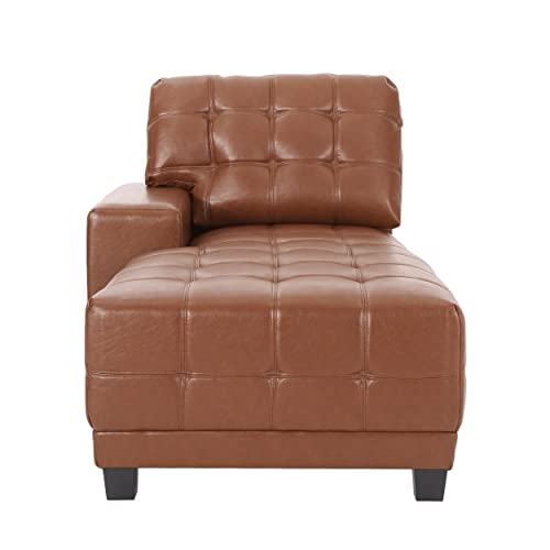 Christopher Knight Home Harlar Sofas, Cognac Brown + Dark Brown