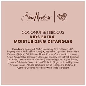 Sheamoisture Kids Extra Moisturizing Detangler for Curly Hair Coconut and Hibiscus Kids Detangler with Shea Butter 8 oz