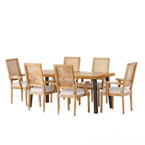 Christopher Knight Home Chatau Dining Set, Light Gray