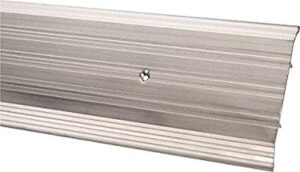 pemko aluminum fluted saddle threshold, mill finish, 5″w x 72″l x 1/2″h