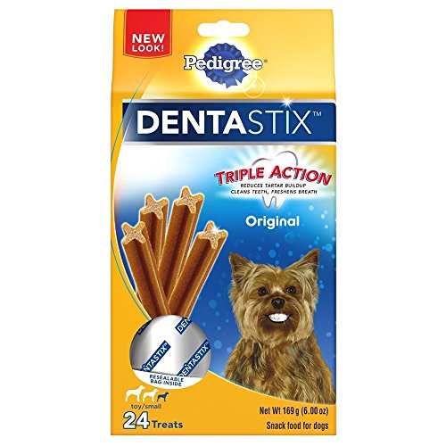 Pedigree Dentastix 24 Mini Treats Small/Toy Dogs (Pack of 2) 6oz Packaging May Vary