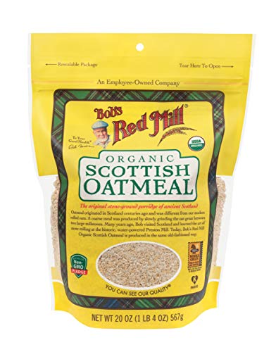 Bob's Red Mill Organic Scottish Oatmeal, 20-ounce (Pack of 4)