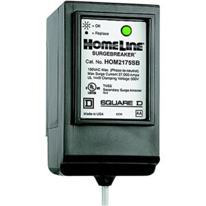 Square D by Schneider Electric HOM2175SB Homeline SurgeBreaker Surge Protective Device Takes 2 Load Center Spaces (Pack of 1)