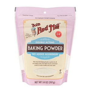 bob’s red mill baking powder 14 oz (2 pack) – double acting baking powder – no added aluminum – baking powder double pack ( 14 oz each, 28 oz total)