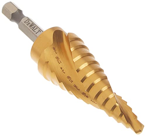 DEWALT Step Drill Bit, Impact Ready, 3/16-Inch-7/8-Inch (DWA1786IR)