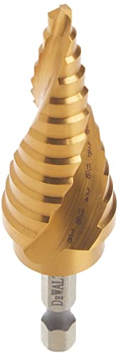 DEWALT Step Drill Bit, Impact Ready, 3/16-Inch-7/8-Inch (DWA1786IR)