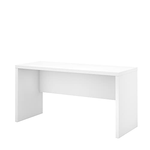 Bush Business Furniture Echo Credenza Desk, 60W, Pure White